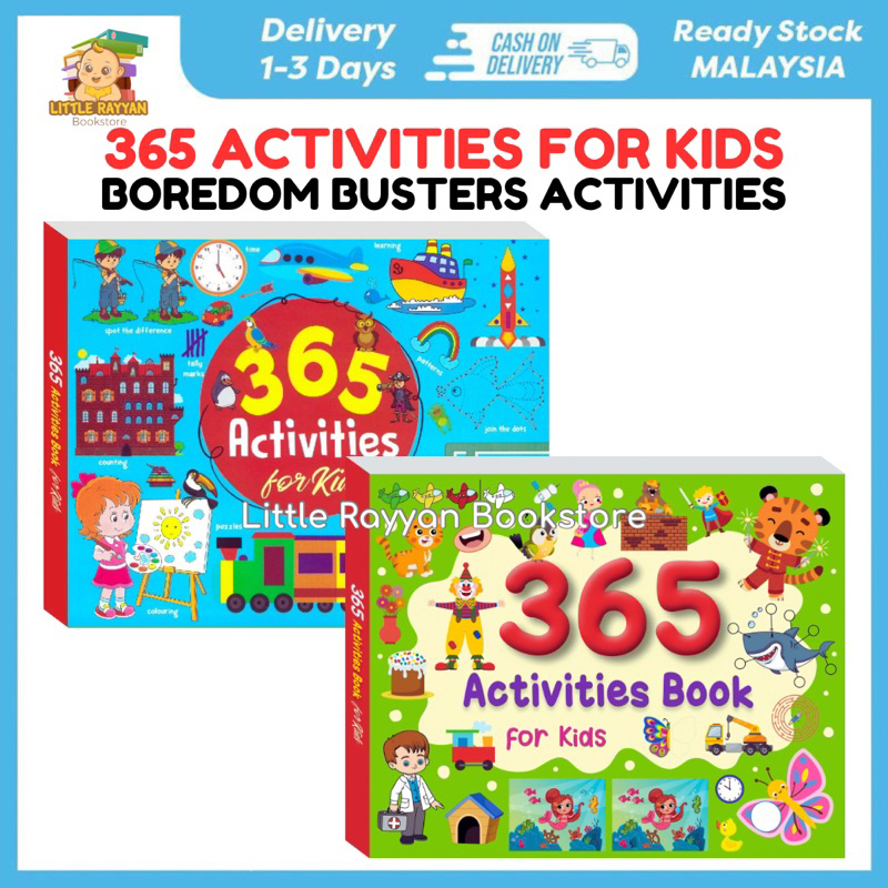365 ACTIVITIES BOOK FOR KIDS (BLUE / GREEN) | Shopee Malaysia
