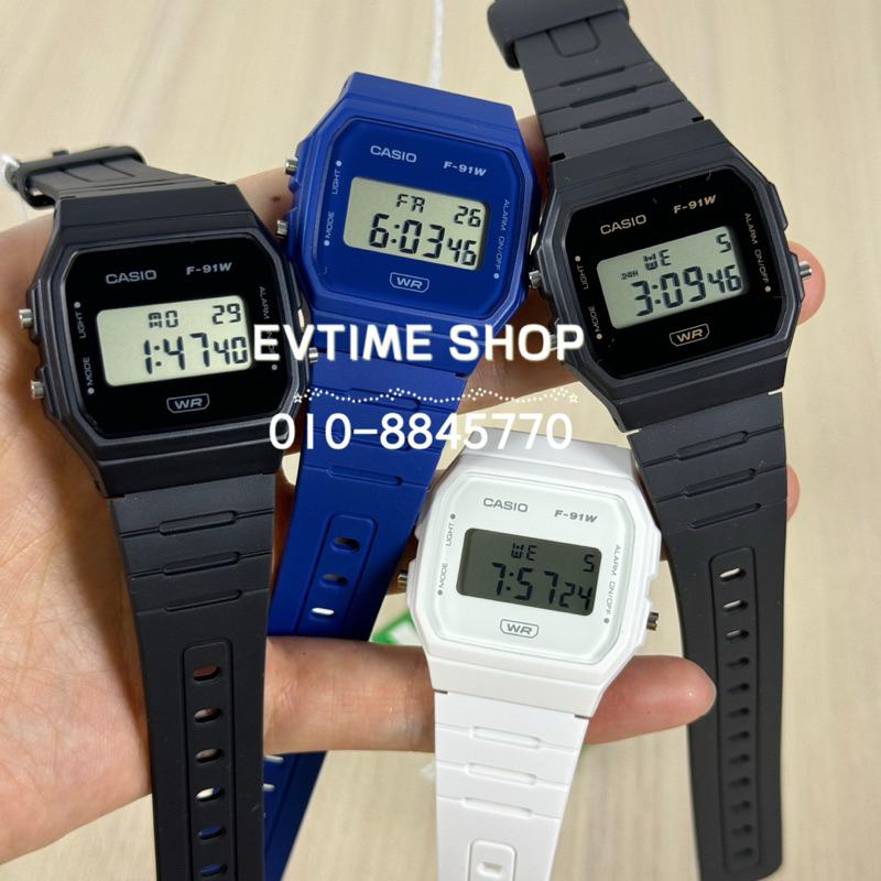 100% ORIGINAL CASIO DIGITAL WOMEN KIDS DIGITAL F-91WB-1A / F-91WB-2A1 / F-91WB-7A / F-91WB-8A ...