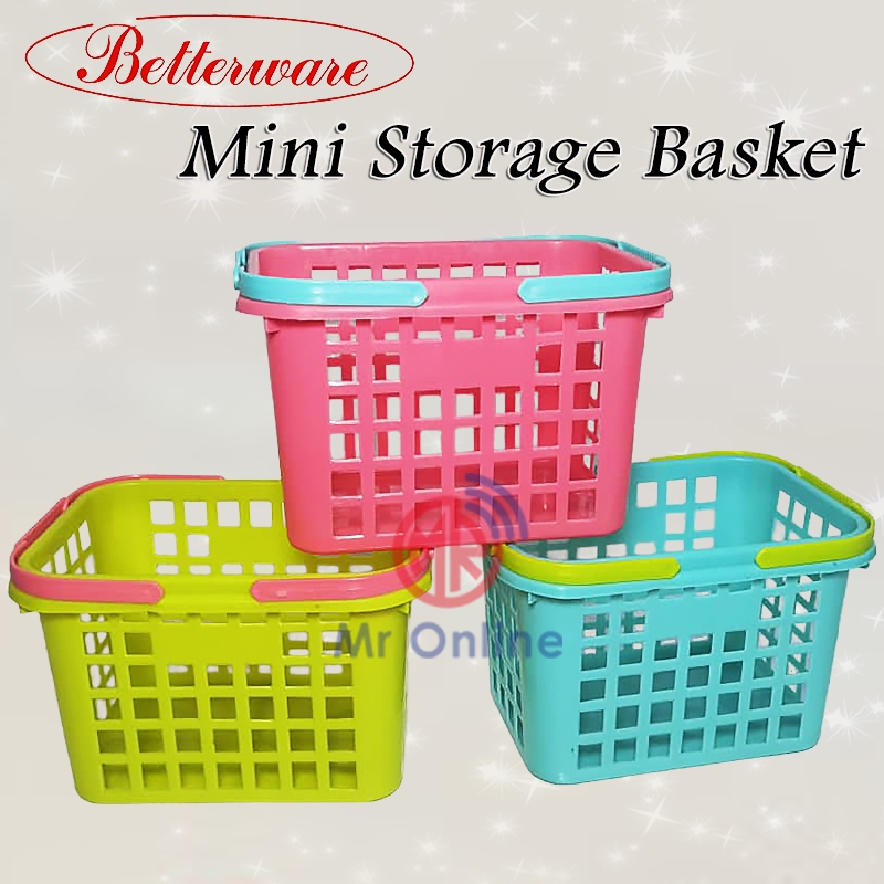 BETTERWARE Multipurpose Storage Small Plastic Basket [1354] /Rectangular Mini Basket/Bakul Raga ...