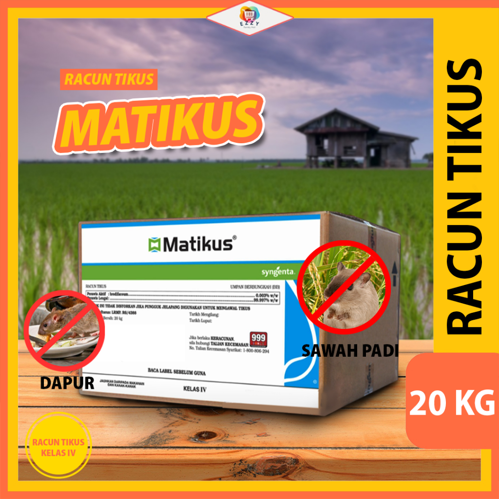 Racun Tikus Matikus Umpan berbungkah Sygenta Crop Protection 20kg ...