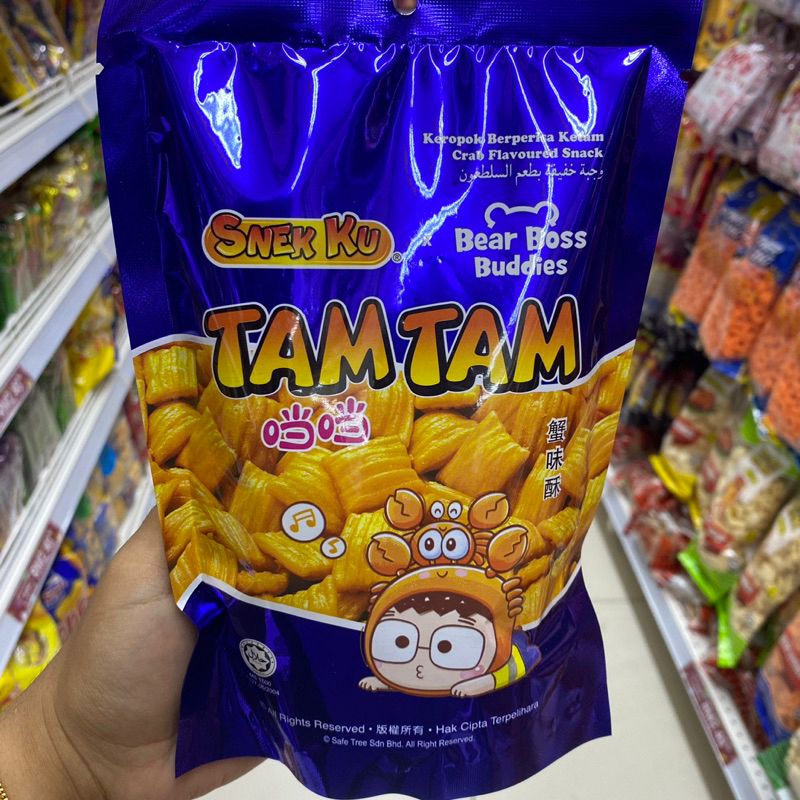 Snek Ku Tam Tam Perisa Ketam/Ketam Pedas Snack Flavored Crab/Spicy Crab ...