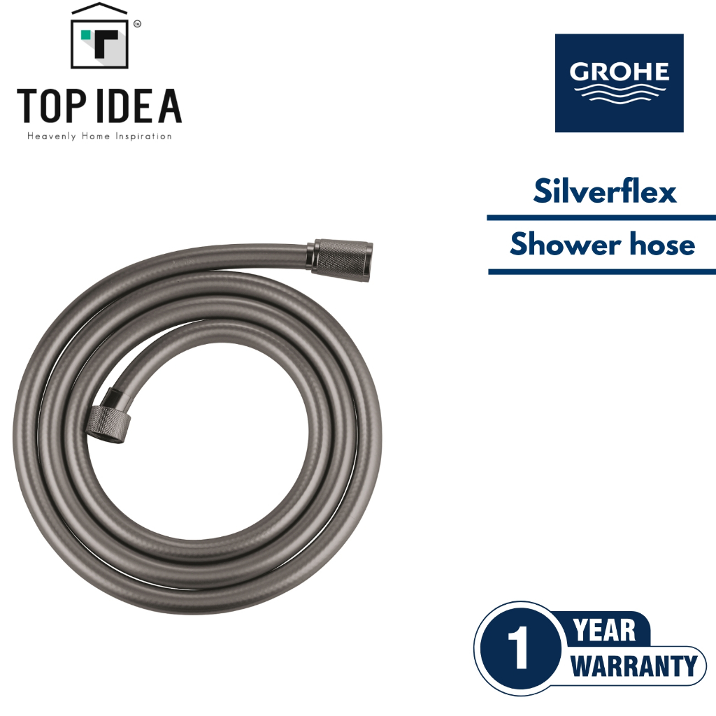 GROHE 1750mm Silverflex Shower Hose | Black | 28388A00 | Shopee Malaysia