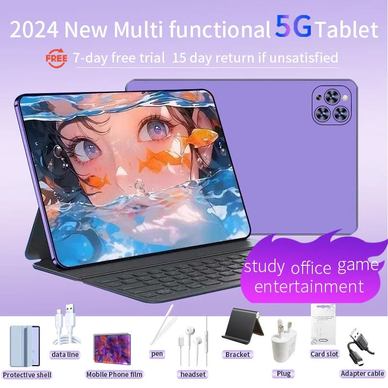 2024 Discount Tablet Galaxy Tab Tablet PC 10.8inch 16GB+512GB Smart ...