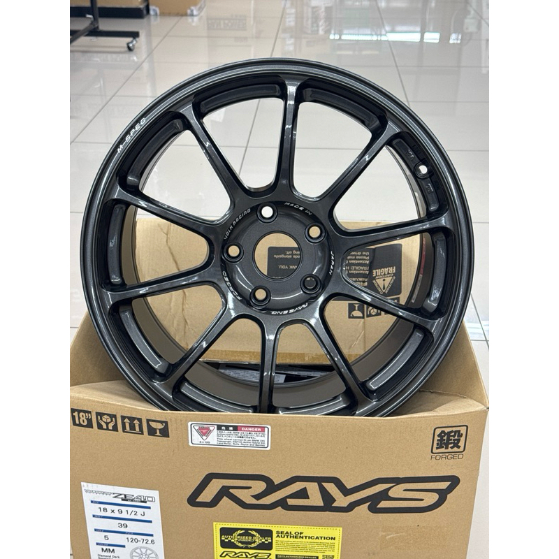 FL5 / FK8 / FK2 - RAYS ZE40 / M-SPEC / 18" Forged Wheel / Sport Rim / Diamond Dark Gunmetal ...