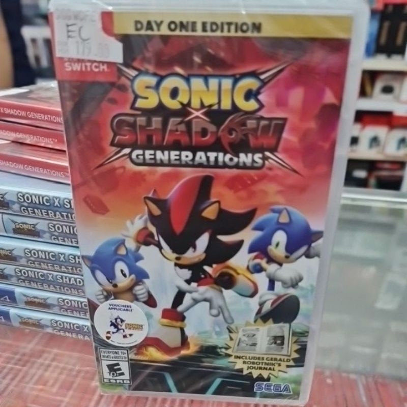 NS SONIC X SHADOW GENERATIONS DAY 1 EDITION ENG CHI US NEW AND SEALED ...