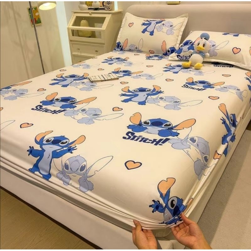 3 IN 1 SET CADAR Bedsheet WITH QUEEN King Fit SAIZ 100% Cadar Sarung ...