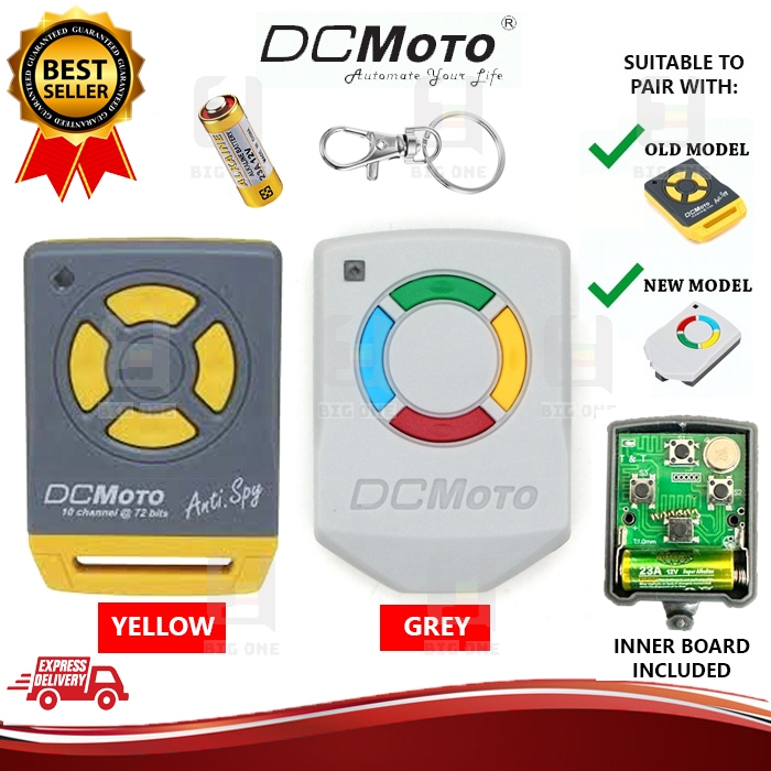 (GREY/YELLOW) DCMOTO DC MOTO AUTOGATE REMOTE CONTROL DUPLICATOR DELUX ...