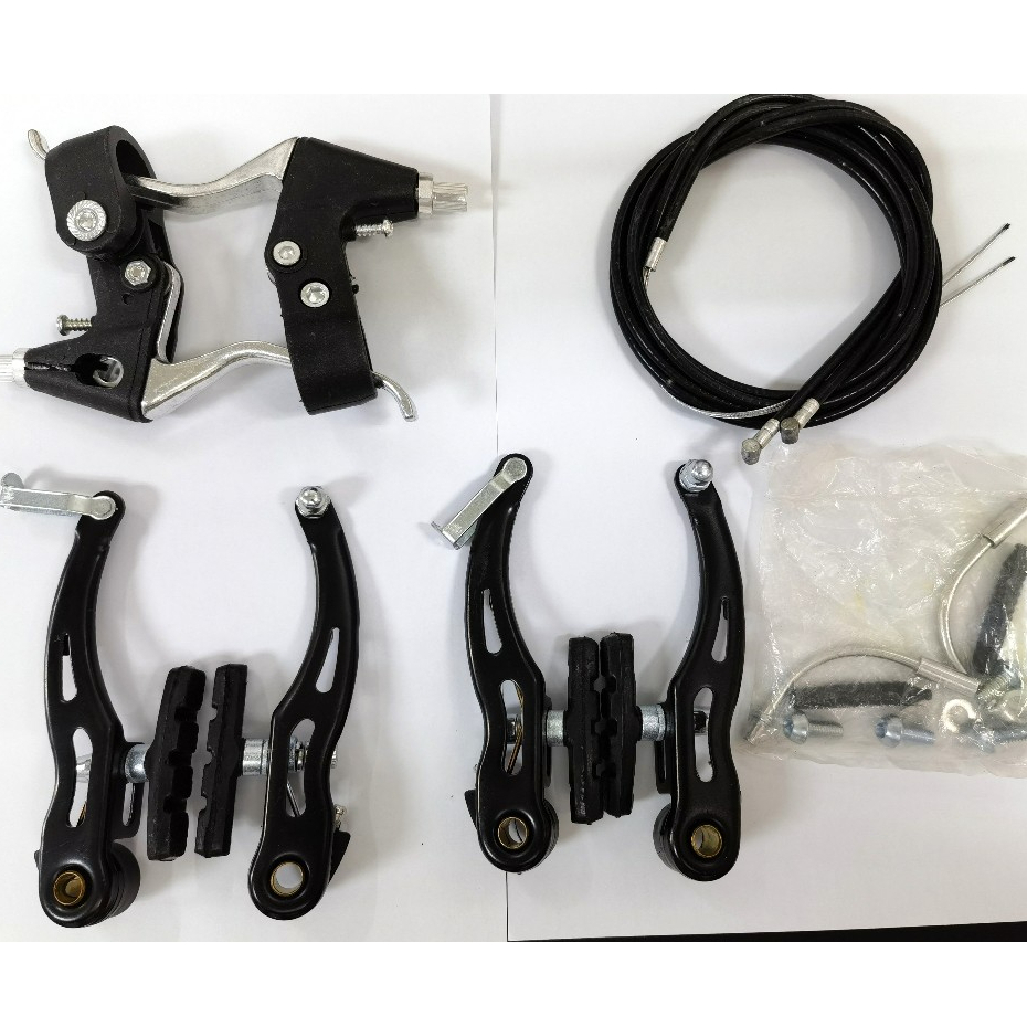 FULL SET Bicycle V Brake Set / Basikal V Brake for MTB/ Lady Bike ...