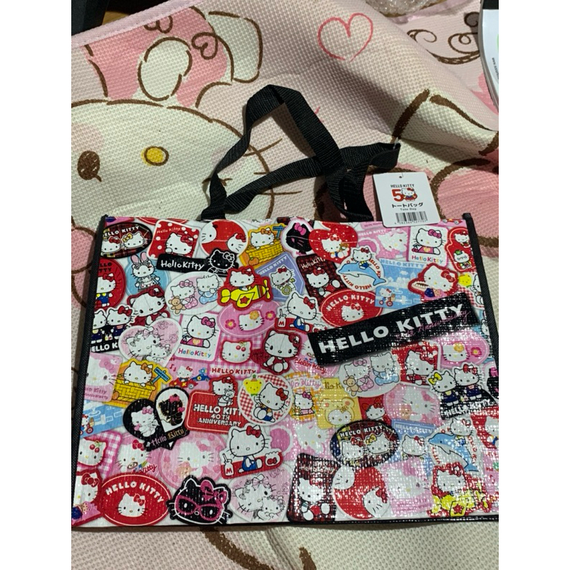 original sanrio, hello kitty recycle bag, hello kitty 50th anniversary ...