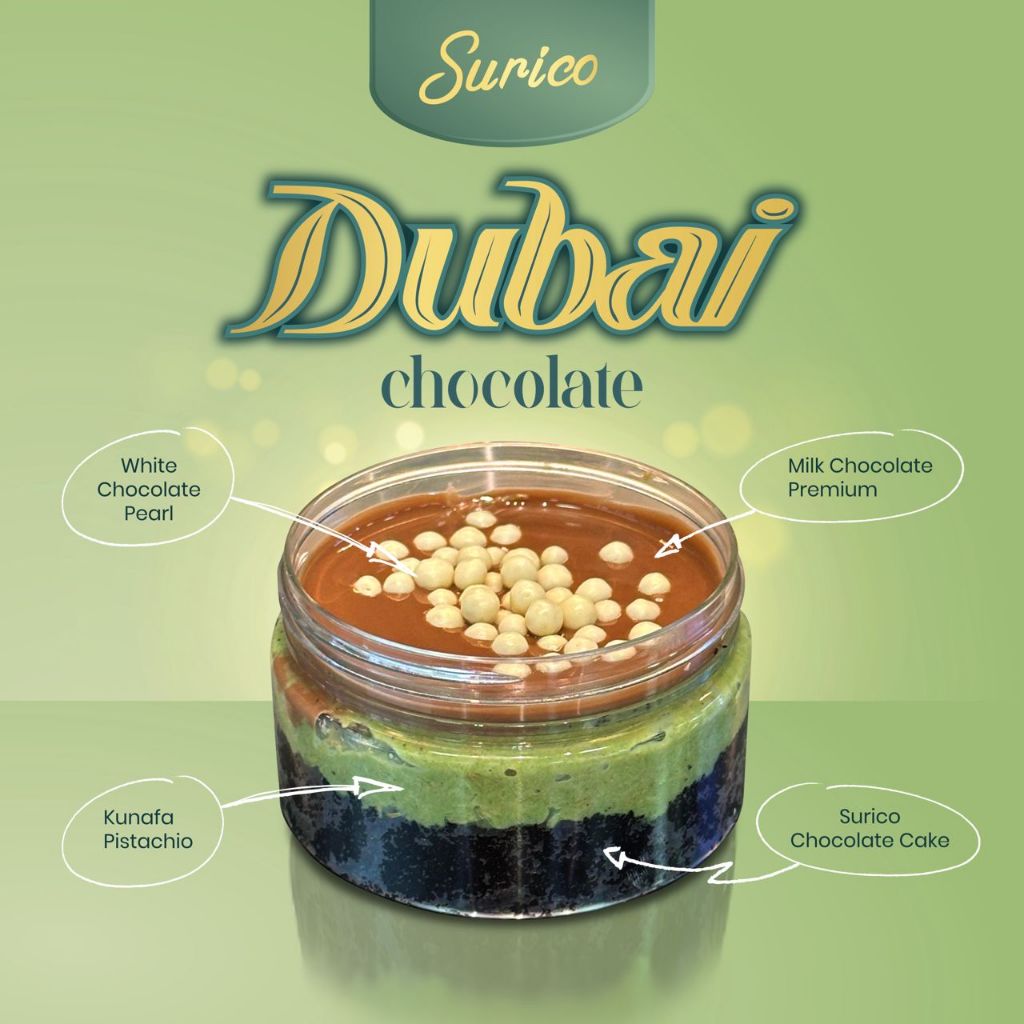 Surico Kek Coklat Dubai Kunafa Pistachio Viral | Shopee Malaysia