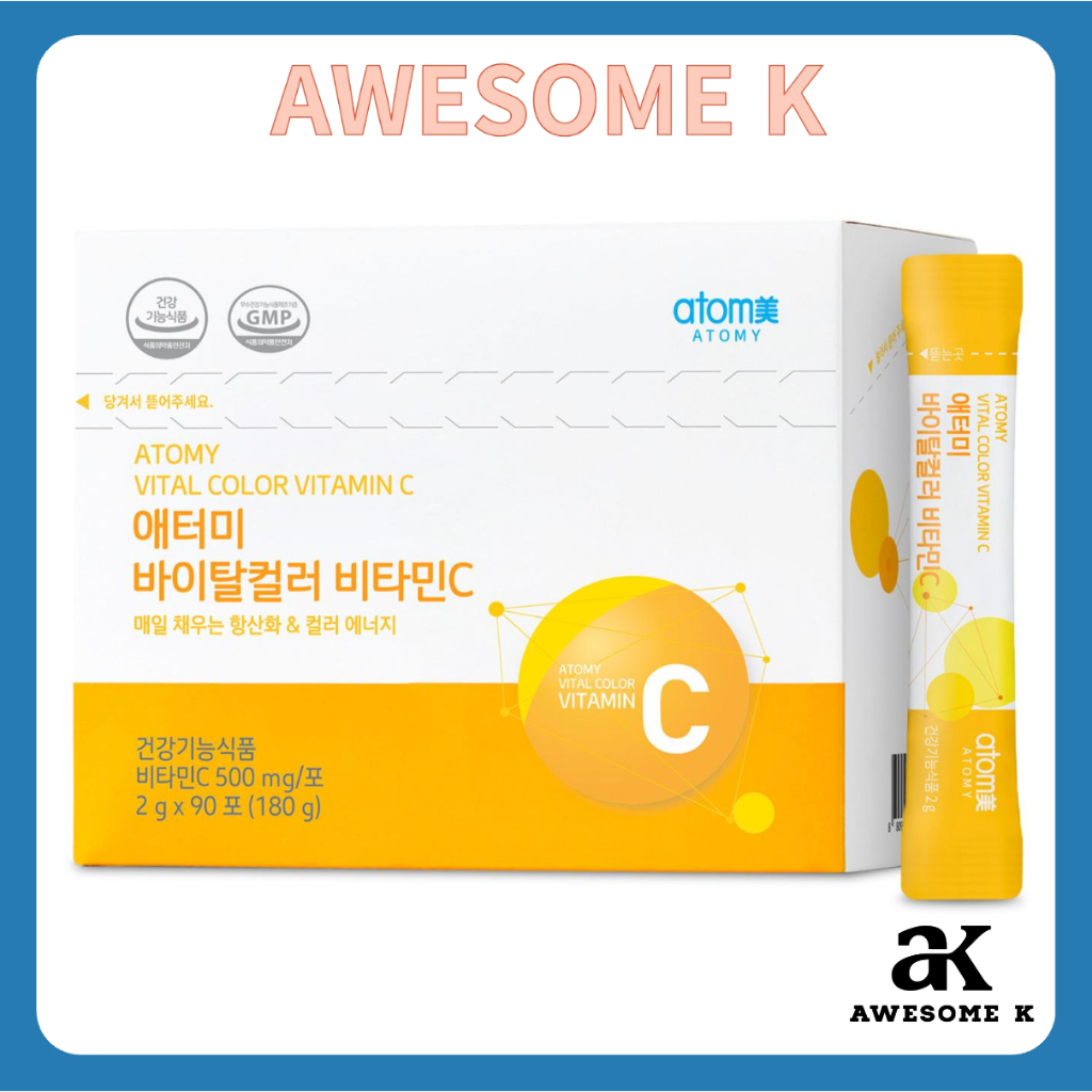 [Atomy Vitamin C] Vital Color vitamin C 500mg (2g x 90 batang) versi ...