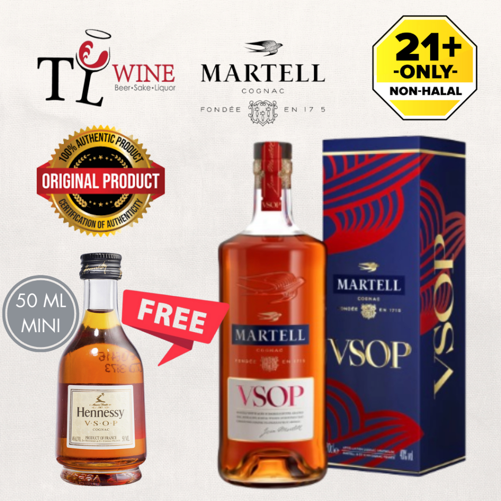 Martell VSOP Red Barrel 700ml Cognac ALC: 40% Duty paid 100% ORIGINAL (France) Brandy | Shopee ...