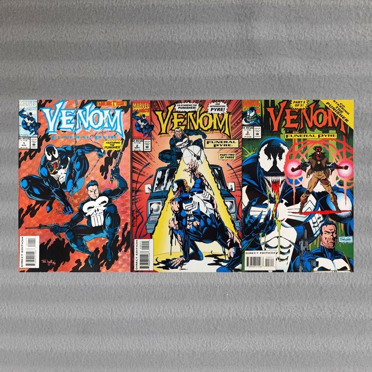 Venom: Funeral Pyre 3/3 Complete Set (Marvel Comics) Tom Lyle, Carl ...