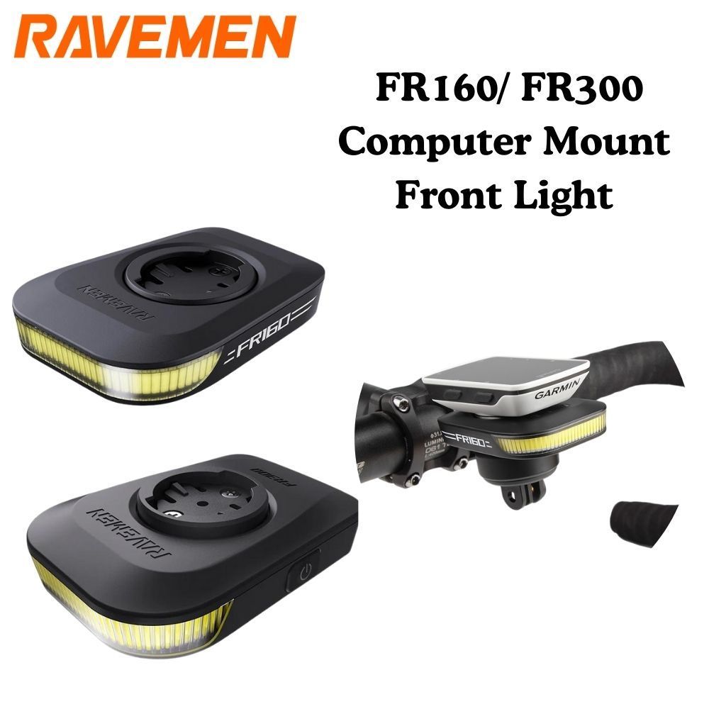 Ravemen FR160 FR300 Cycle Computer Mount Front Light CYCLEMALL ( Garmin Wahoo Bryton) lampu ...