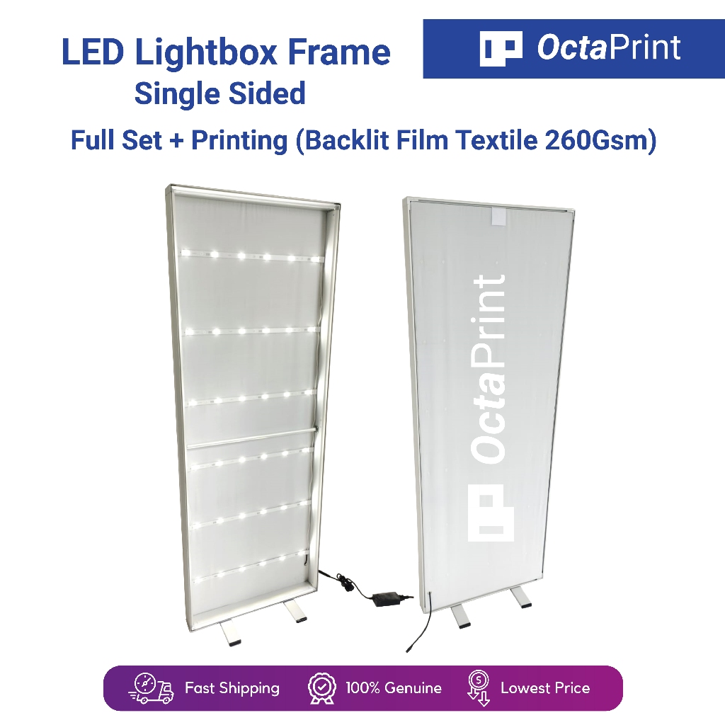 [Ready Stock] LED Lightbox Standing Signage Frame + Printing Multiple ...
