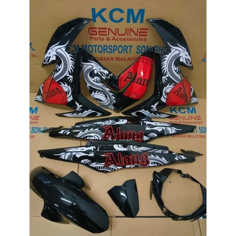 COVER SET Y15 V1 V2 CUSTOM DRAGON SIAP PASANG STICKER | Shopee Malaysia