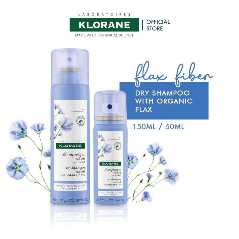 Klorane Volumizing Dry Shampoo With Organic Flax (150ML / 50ML ...