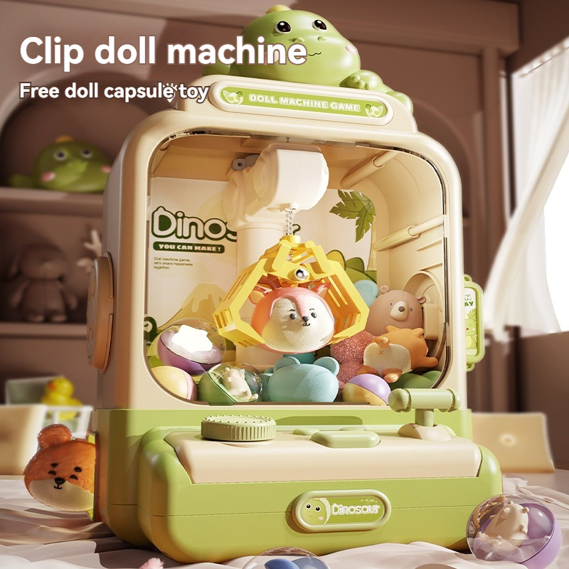 Dinosaur Grab Doll Toy Kids Doll Machine Home Doll Boy Girl Toy Mini ...