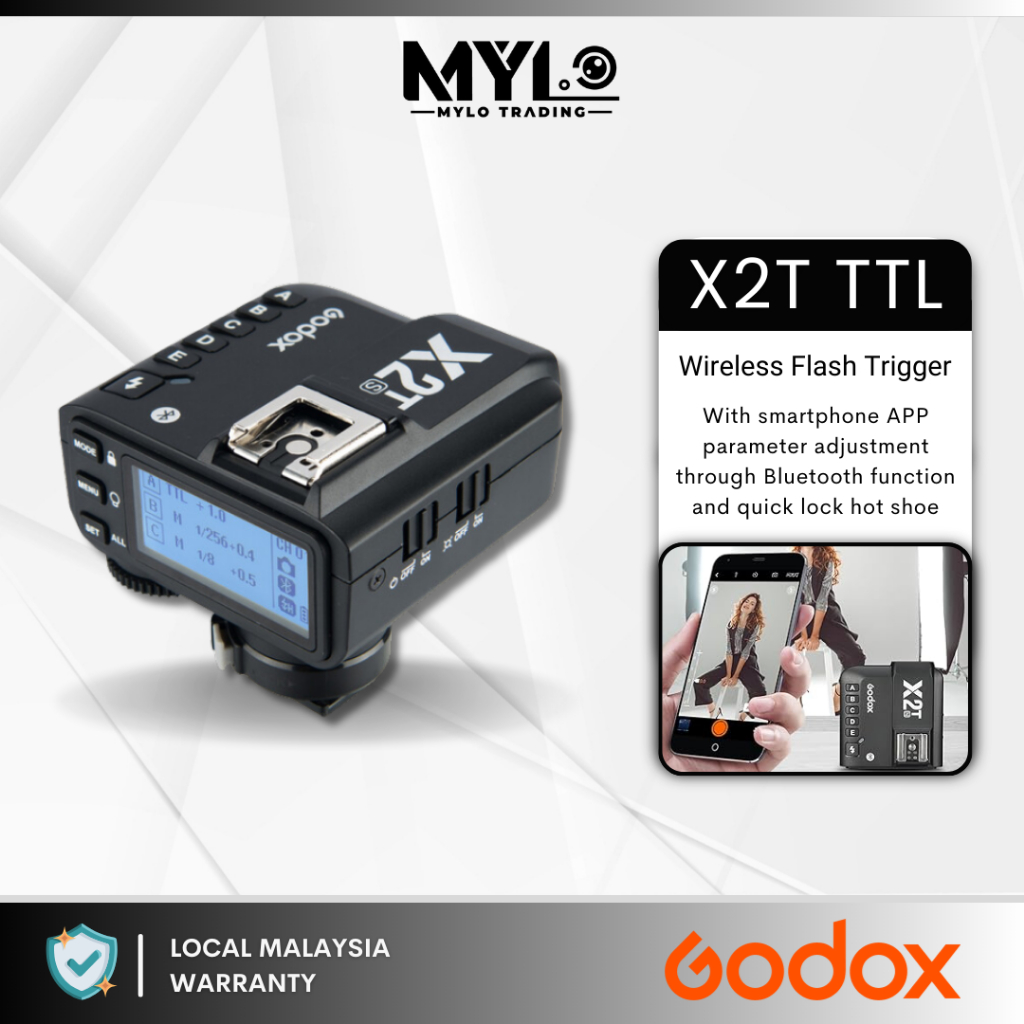 Godox X2 & X2T 2.4 GHz TTL Wireless Flash Trigger for Canon Sony ...