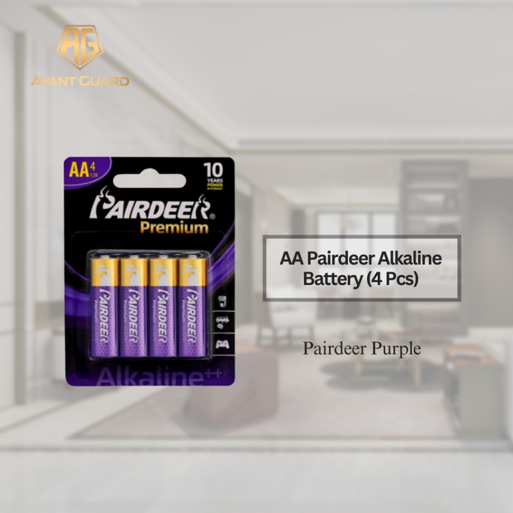 Avant Guard Smart Lock Battery AA Pairdeer Alkaline Purple Color for ...