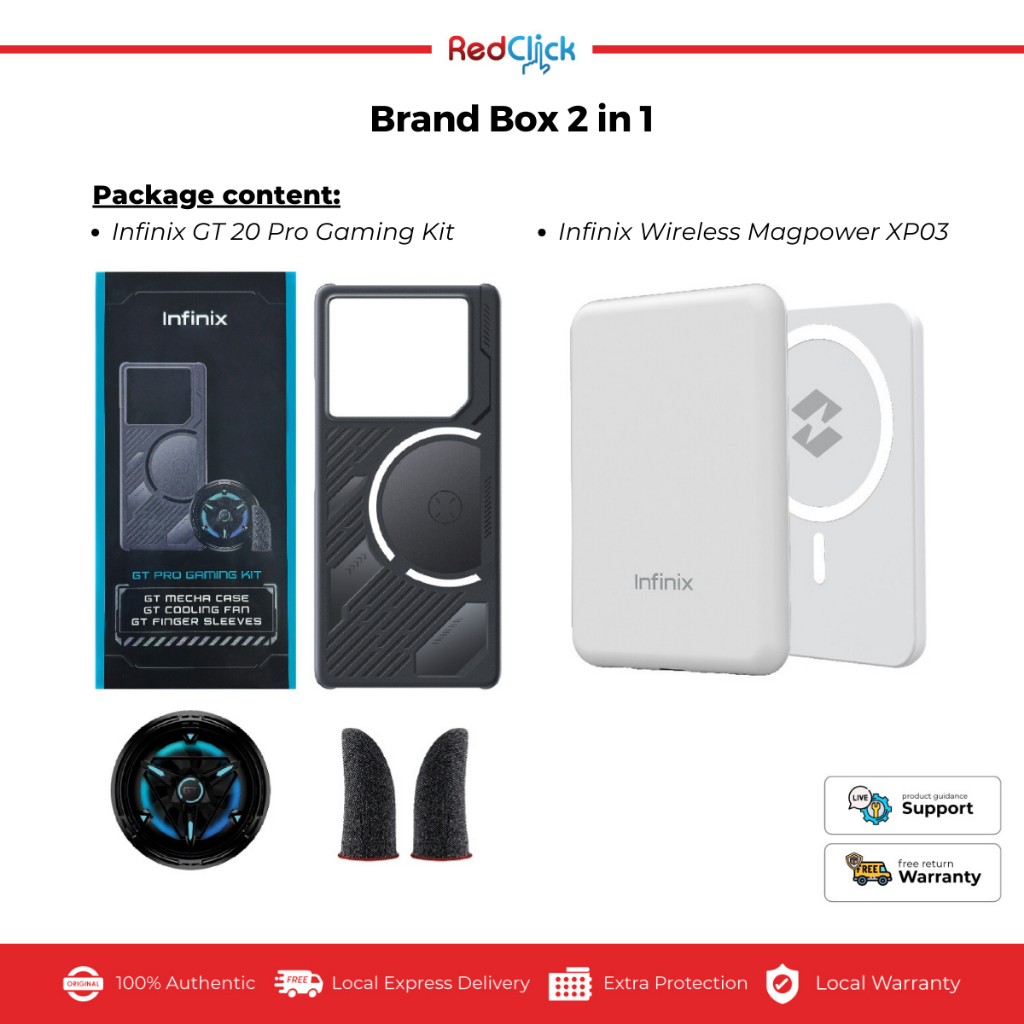 REDCLICK 12.12 Brand Box Gaming Kit + Magpower 2 in 1 | Shopee Malaysia