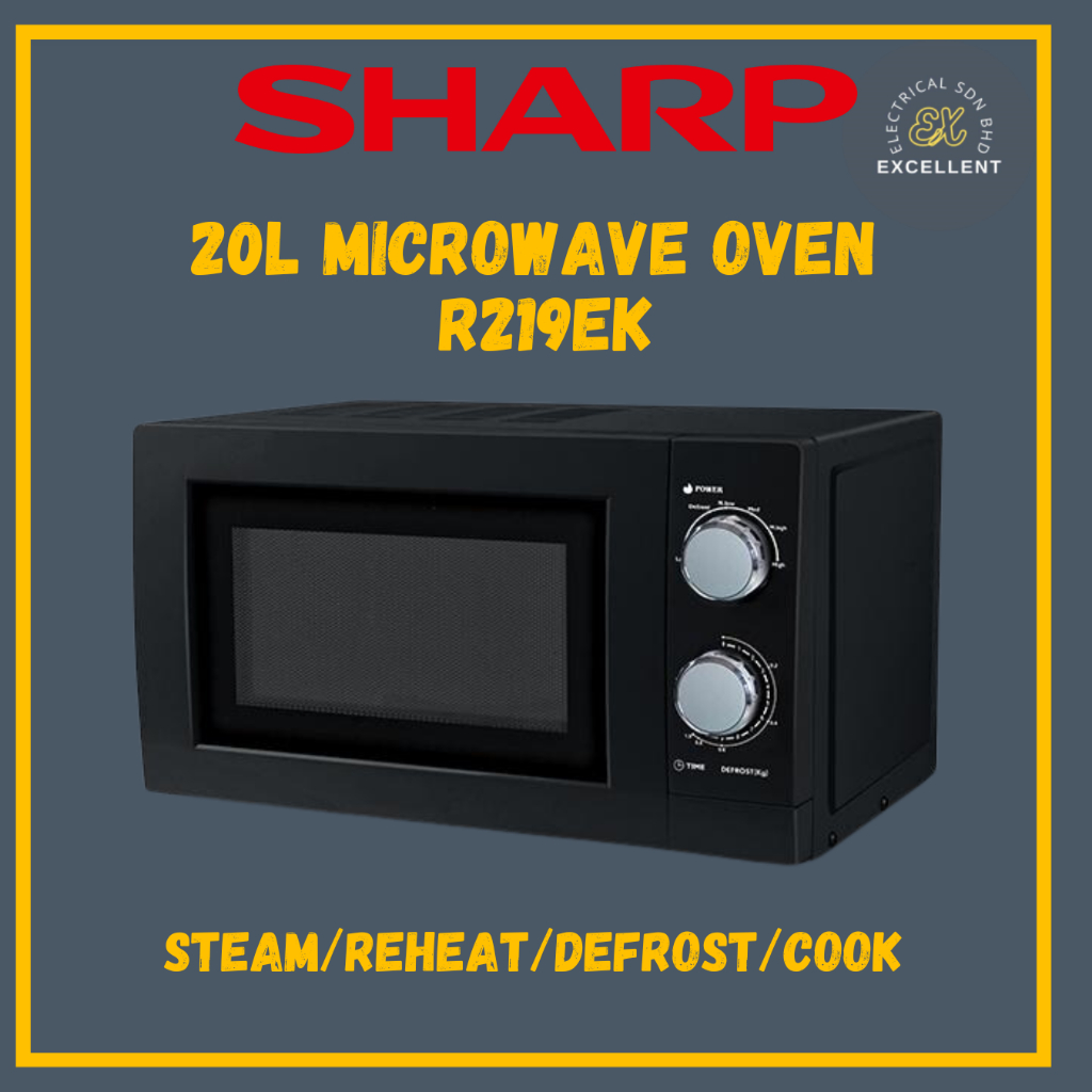 SHARP R219EK 20L SOLO MICROWAVE OVEN | Shopee Malaysia