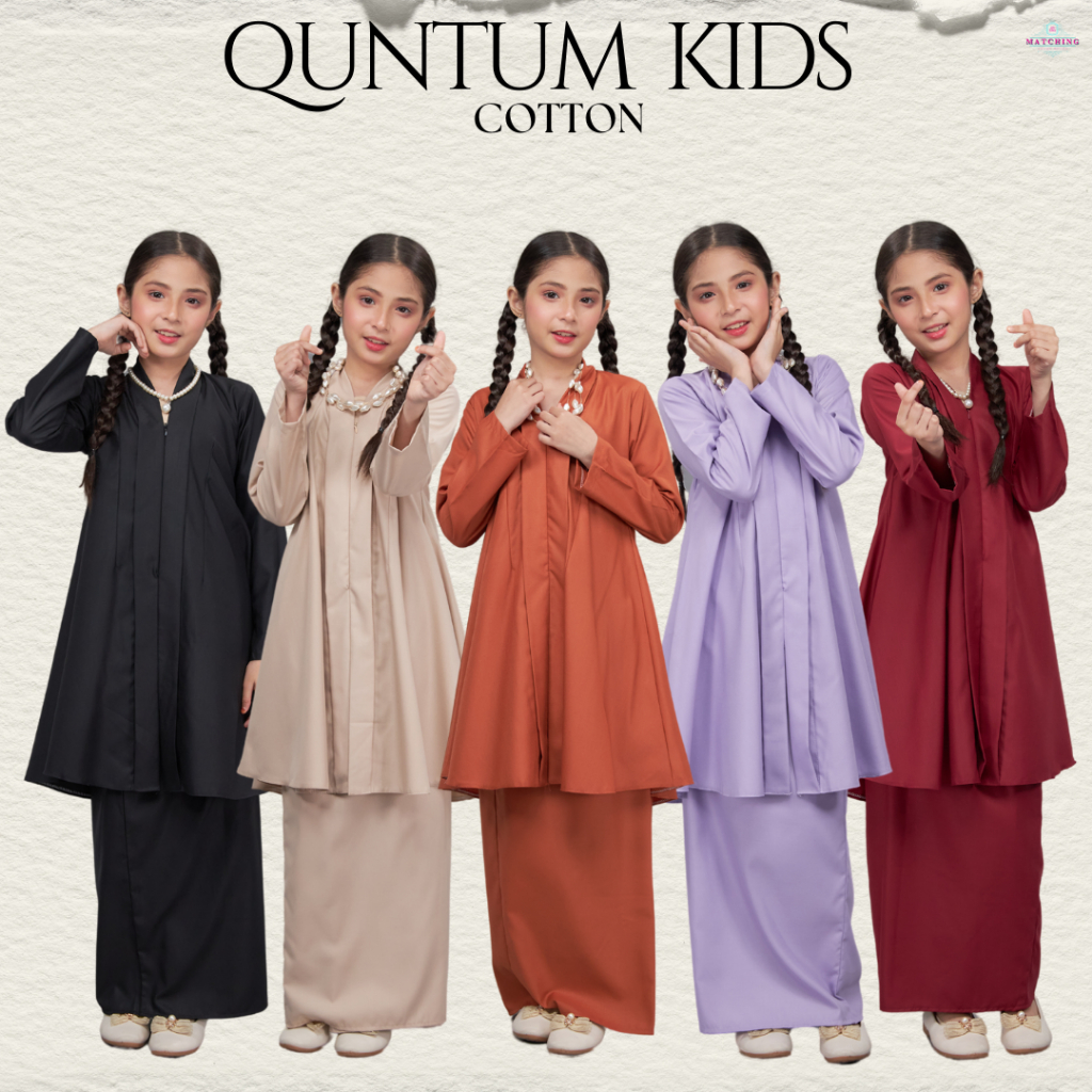 By Matching HQ Baju Kurung Kebarung Kids Soft Cotton | Clothing Cotton ...