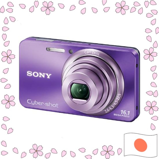 SONY Digital Camera Cyber-Shot W570 16.1MP CCD Optical x5 Violet DSC ...