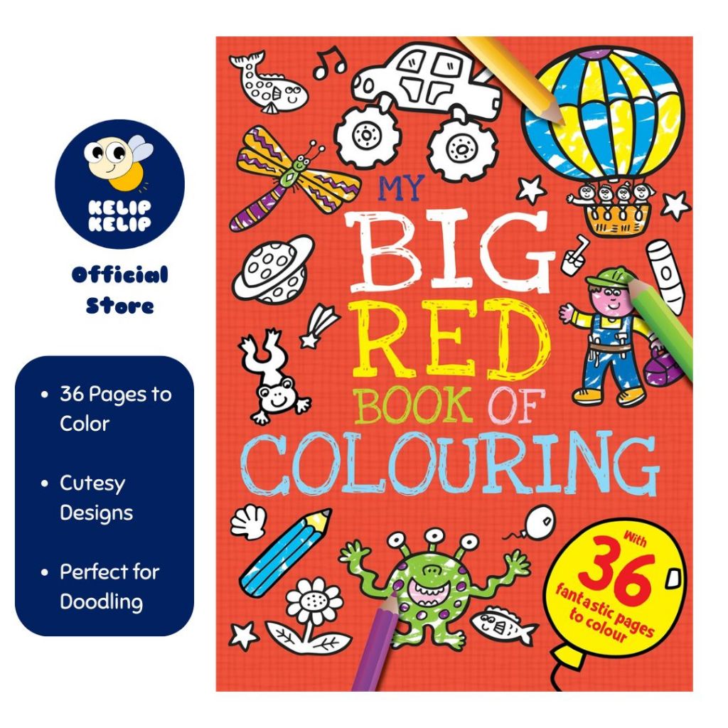My Big Red Book of Colouring for Kids to Doodle & Colour Fun ...