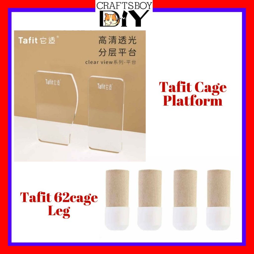 Tafit 62cm / 88cm Cage Arcylic Platform Cage Leg Hamster Cage Platform ...