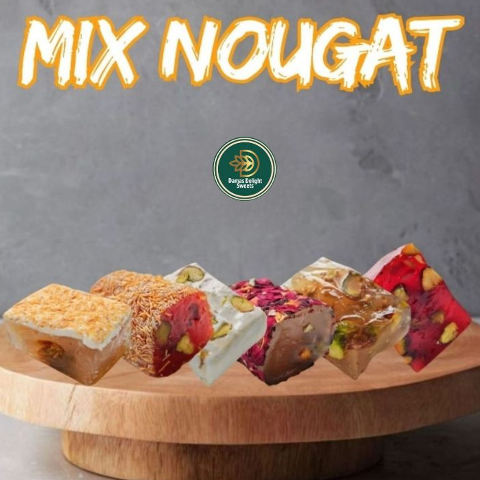 Mix Turkish Nougat -Turkish Delight - Premium Pistachio Nougat ...