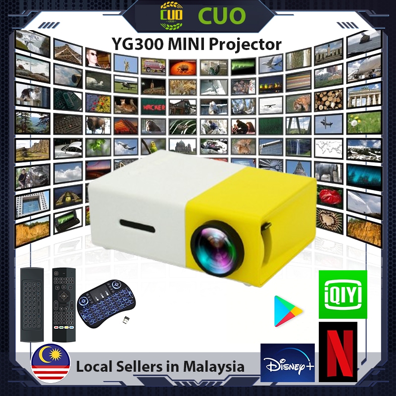 YG300 Portable LCD LED Mini Projectors Movie Projecter 4K HD Projectors ...
