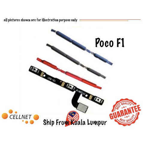 [Cellnet] Mi Pocophone f1 Poco F1 Power On Off Volume Button On Off ...