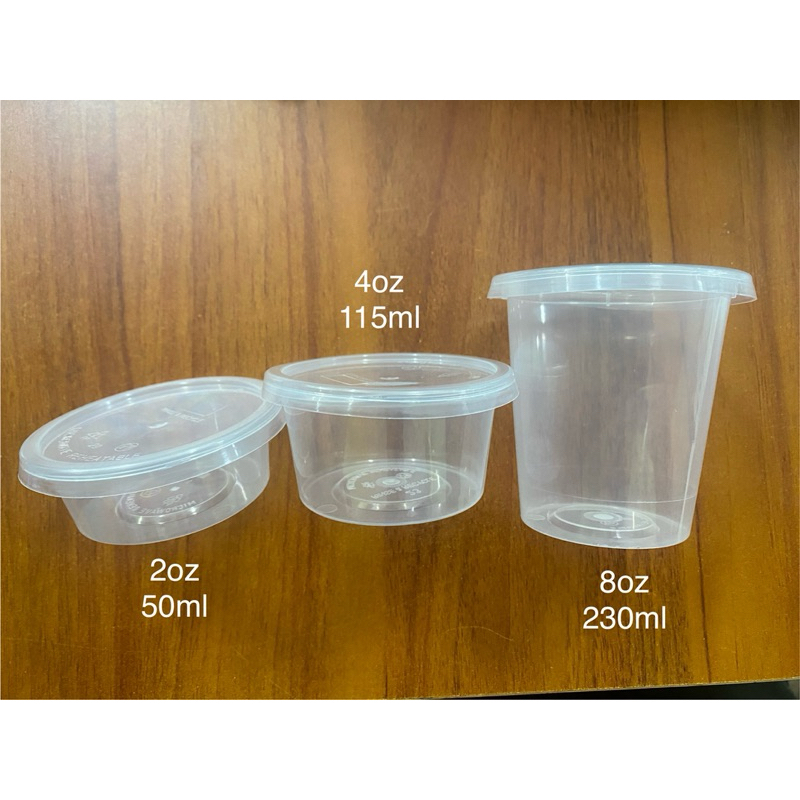 TAGE CONTAINER 2oz/4oz/8oz [100pcs] - Bekas sos / Jelly / Dadih ...
