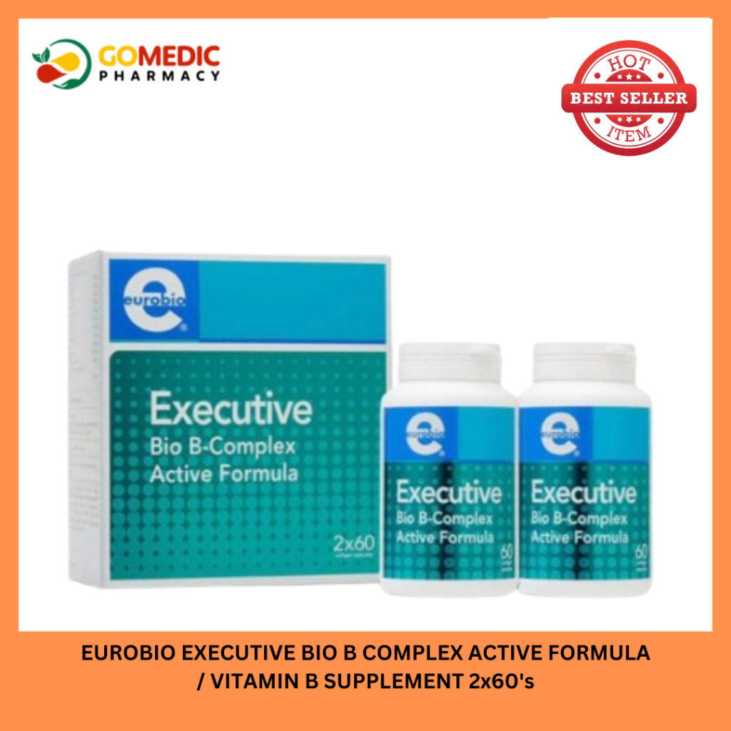 EUROBIO EXECUTIVE BIO B COMPLEX ACTIVE FORMULA 2x60's/VITAMIN UNTUK ...