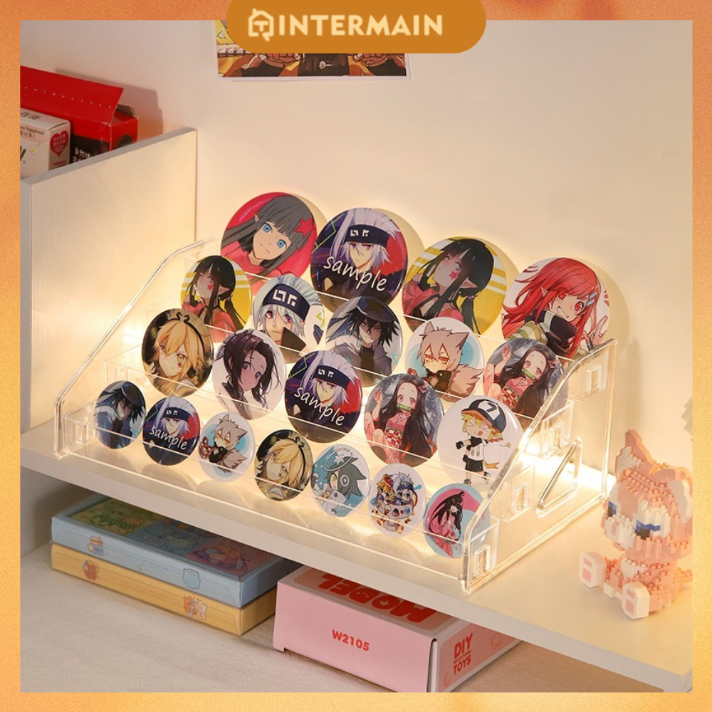 Pin Button Display Rack Cartoon Anime Characters Tinplate Round Icon ...