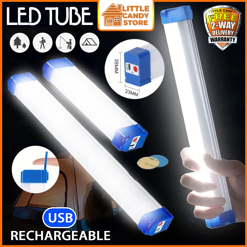 17CM-72CM LED Light Tube Portable USB Rechargeable Emergency Light ...