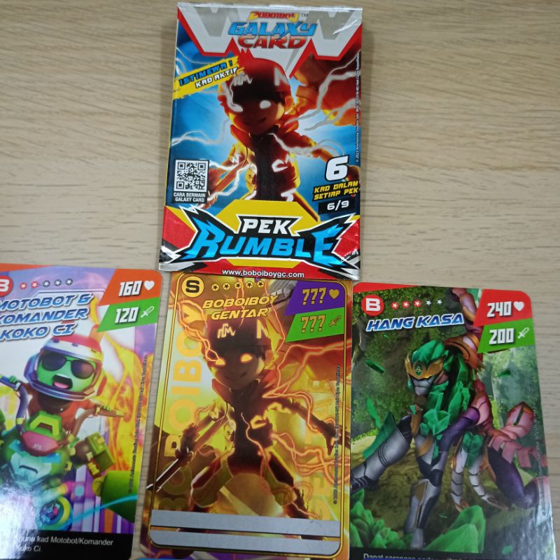PEK RUMBLE 6/9 & 9/9 GENTAR & RETAKKA VOLTRA OPEN PACK MONSTA BOBOIBOY ...