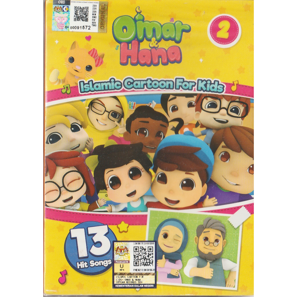 DVD OMAR & HANA 2 : ISLAMIC CARTOON FOR KIDS SONGS ( ORIGINAL DVD ...