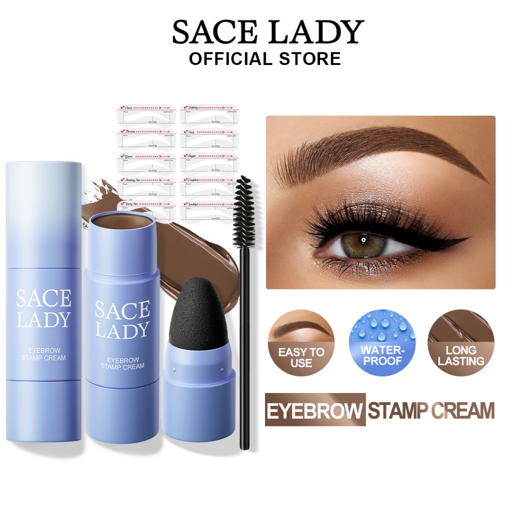 SACE LADY Reusable Waterproof Eyebrow Powder Kit | Shopee Malaysia