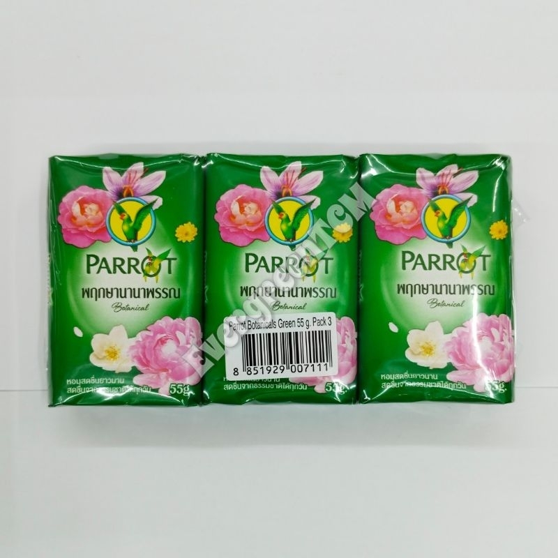 Parrot Botanicals Green Soap 55g x 3packs (Sabun) | Shopee Malaysia
