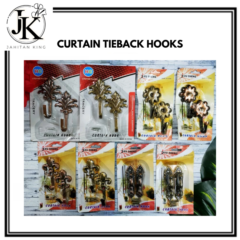 [Ready Stock] Curtain Side Hook | Tie Back Hook | Cangkuk Ikat Tepi ...