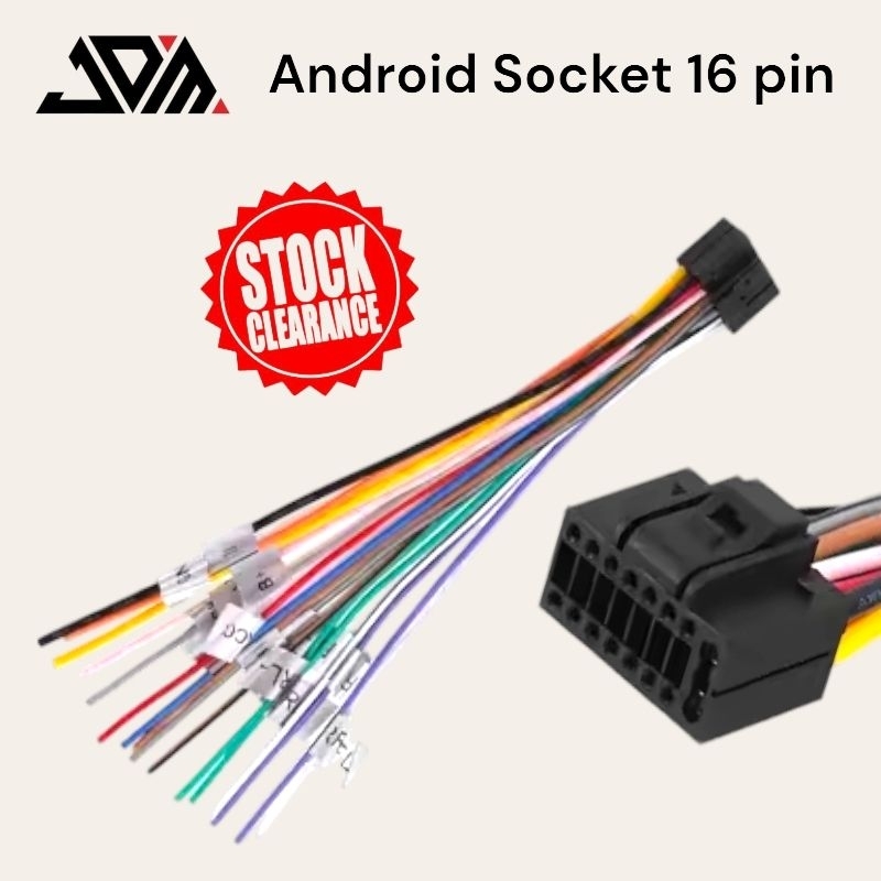 Android Player Socket 16 Pin 🔥 READY STOCK 🔥 | Shopee Malaysia