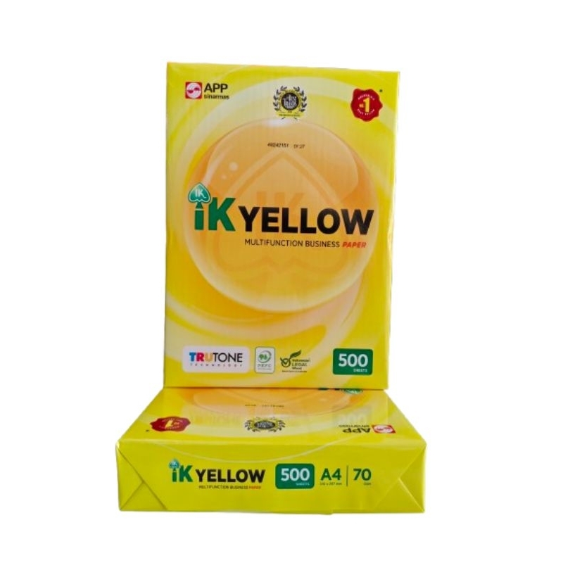 A4 Paper/Indah Kiat Paper/IK Yellow/A4 Kertas 70gsm/Copier Paper (500's/Ream)-1Ream | Shopee ...