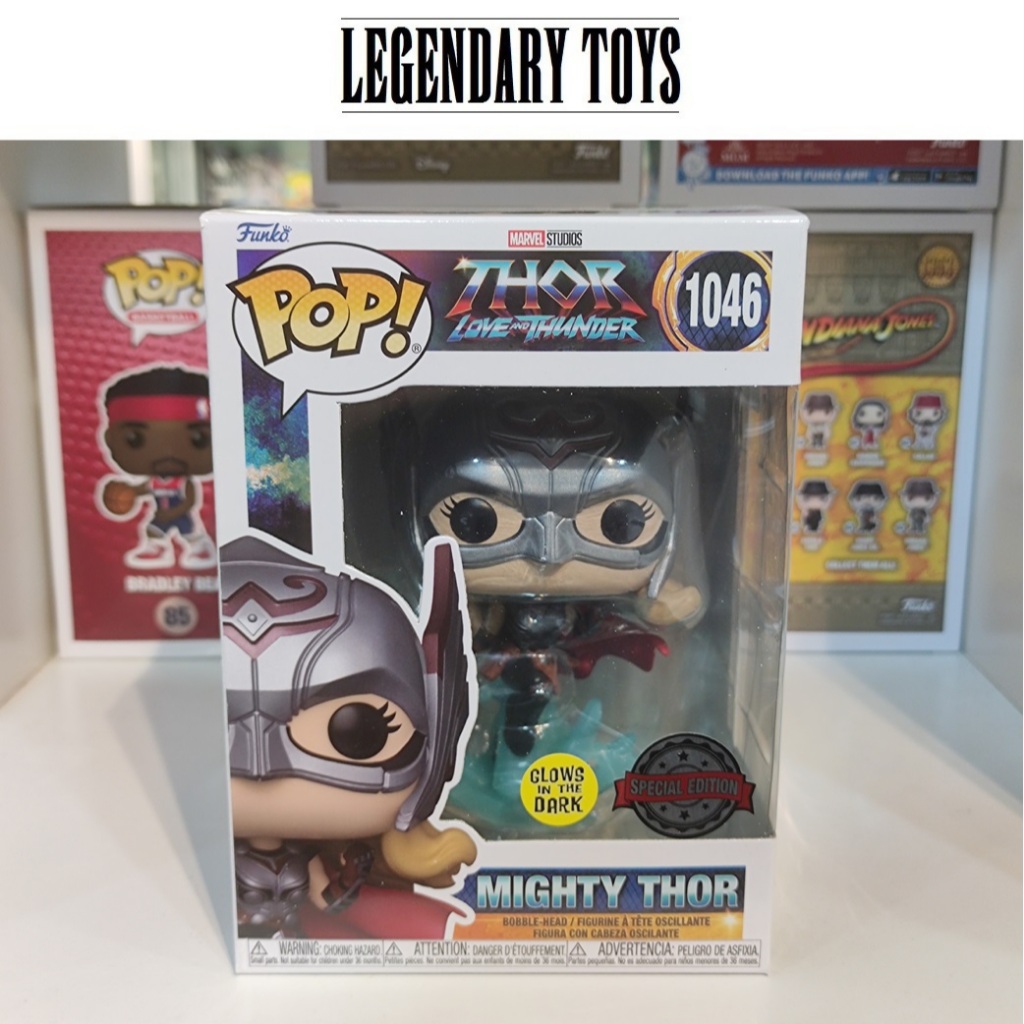 Funko Pop! Marvel #1046 Thor Love and Thunder Mighty Thor GITD Special Edition | Shopee Malaysia