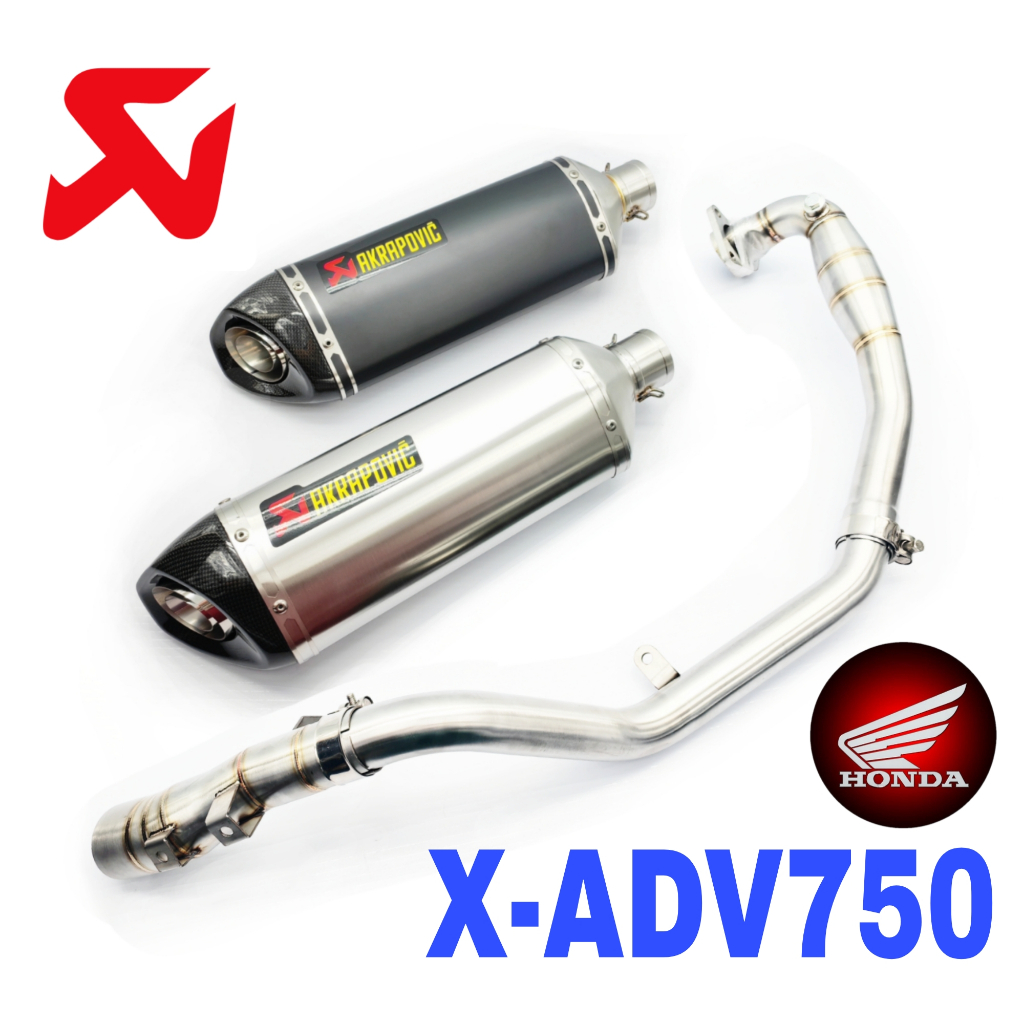 Akra Big Exhaust Honda XADV750 XADV 750 Full System Tabung Muffler X ...
