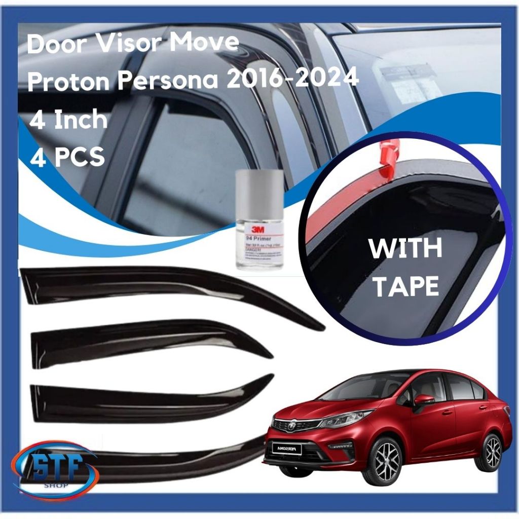 Proton Persona 2016-2025 Door Visor Move Wind Deflector ( 4PCS ...