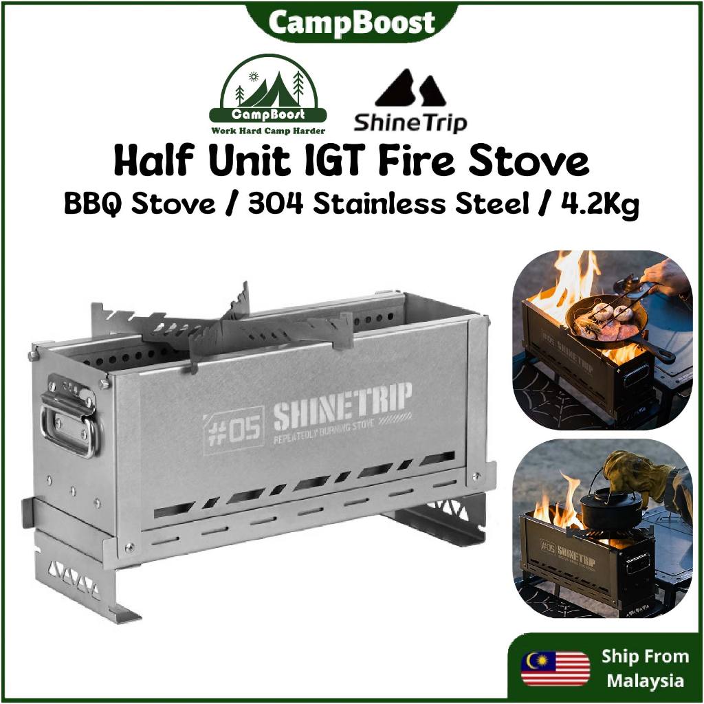 CampBoost SHINETRIP Half Unit IGT Fire Stove Camping Dapur Camping ...