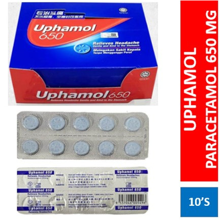 UPHAMOL 650 MG 10'S / STRIPS | Shopee Malaysia