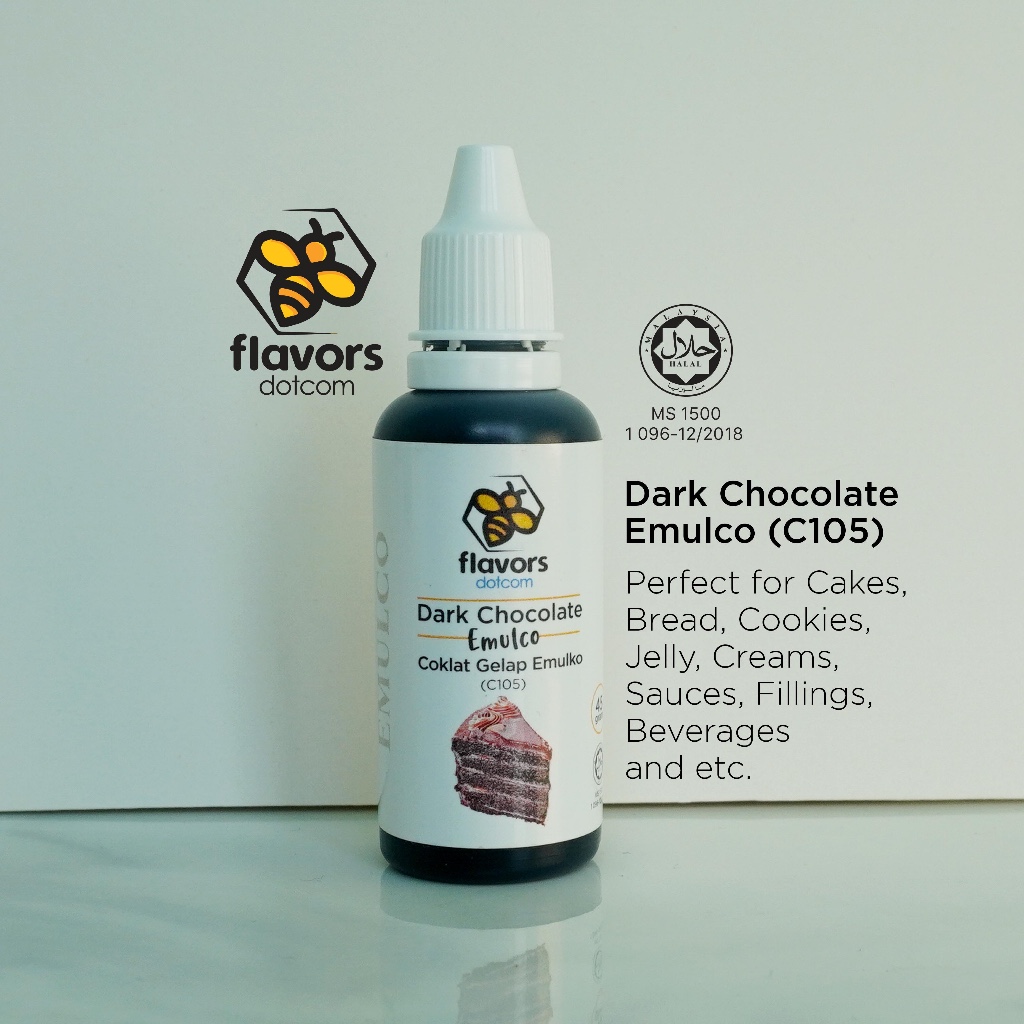 [HALAL] Flavors Dotcom Food Flavouring - Dark Chocolate Emulco C105 ...
